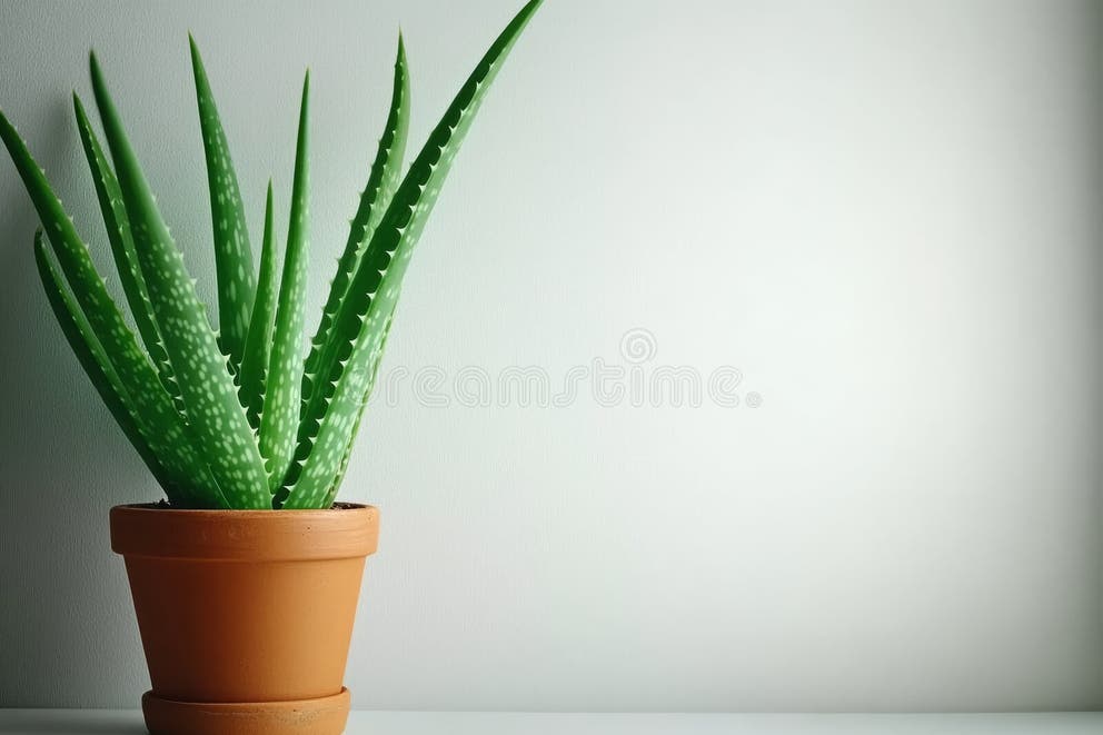 Succulent or Cactus in a Small Pot, Front View, Isolated on White ...
