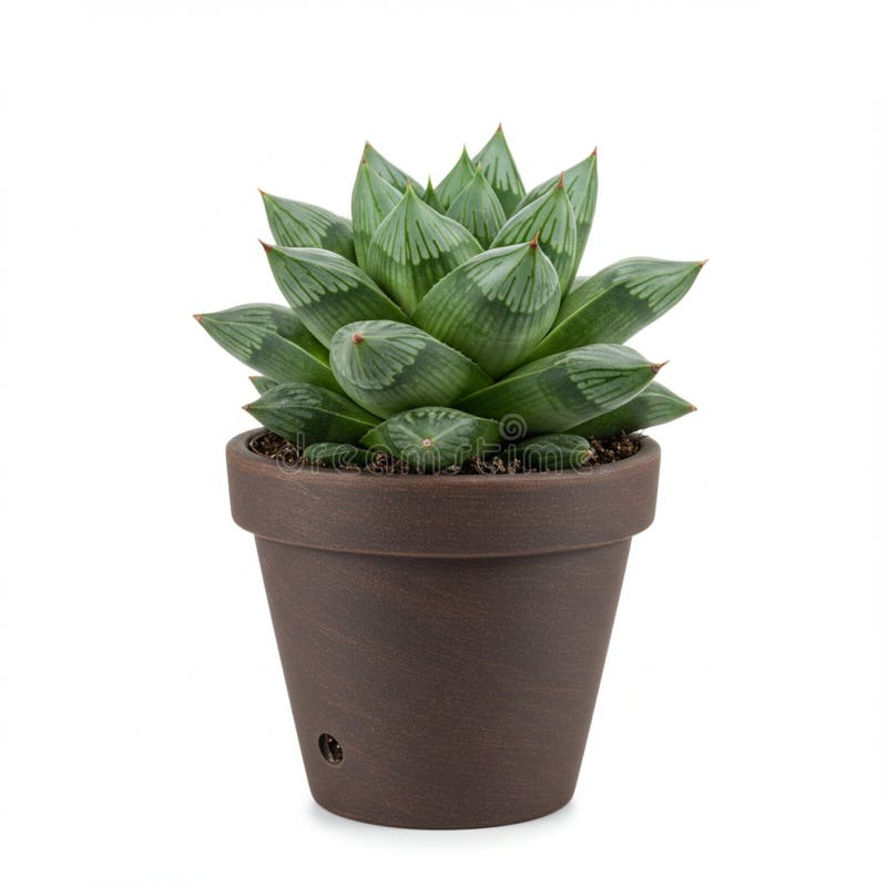 Succulent Plant with Fleshy, Green, Pointed Leaves, Arranged in a ...