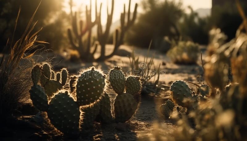 Succulent Plant Thrives in Arid Climate Beauty Generated by AI Stock ...