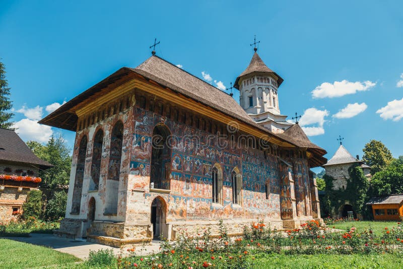 The Sucevita Monastery, Romania Stock Image - Image of architecture ...