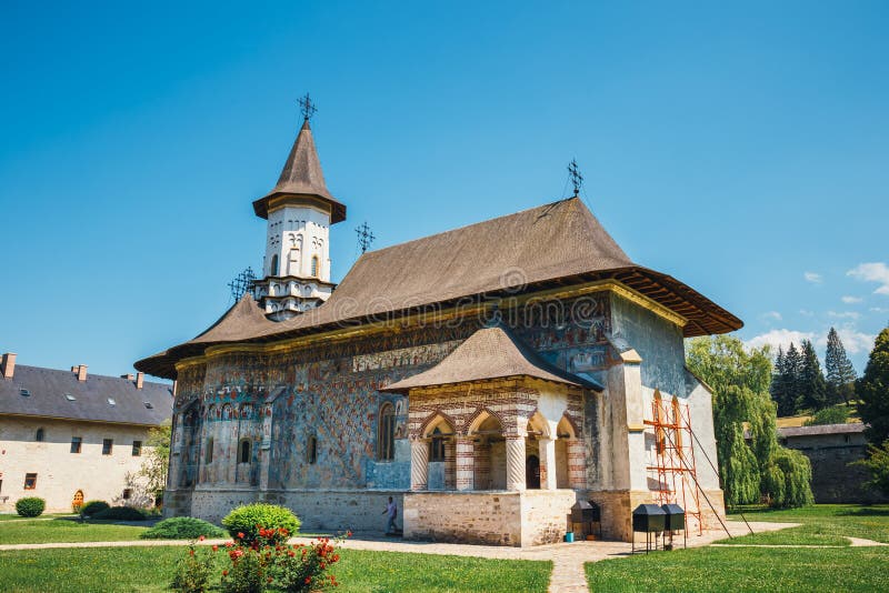The Sucevita Monastery in Romania Editorial Photo - Image of blue ...