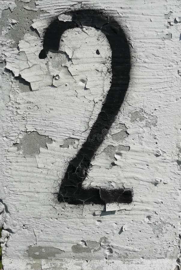 Pillar with number 2 stock photo. Image of used, pillar - 223992030