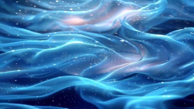 Such a Soft Visual, Dominated by Light Blue, Abstract Shapes that ...