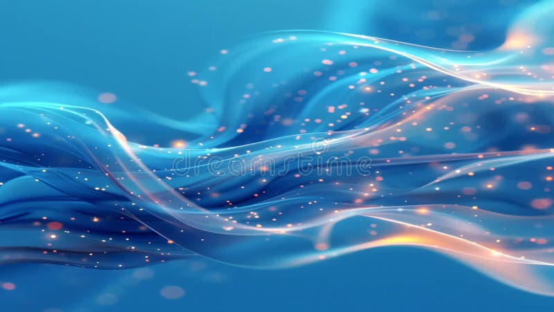 Such a Soft Visual, Dominated by Light Blue, Abstract Shapes that ...