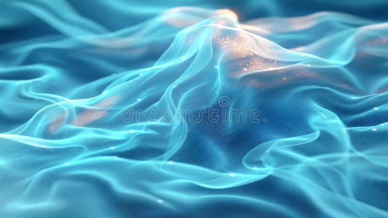 Such a Soft Visual, Dominated by Light Blue, Abstract Shapes that ...