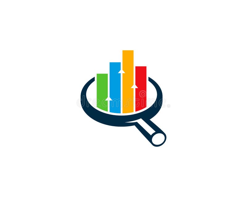 Suchentdeckungs-Statistik-Ikone Logo Design Element Vektor Abbildung ...