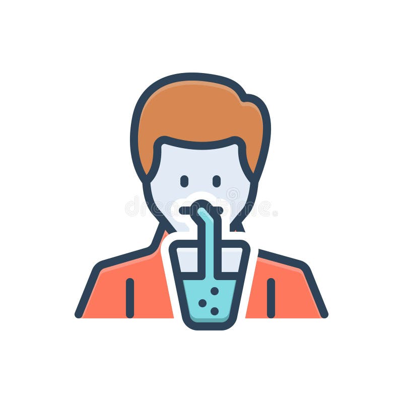 Color Illustration Icon for Suck, Drink and Beverage Stock Vector ...