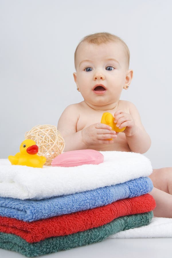 Kid before bath. stock photo. Image of lifestyles, innocent - 16103238
