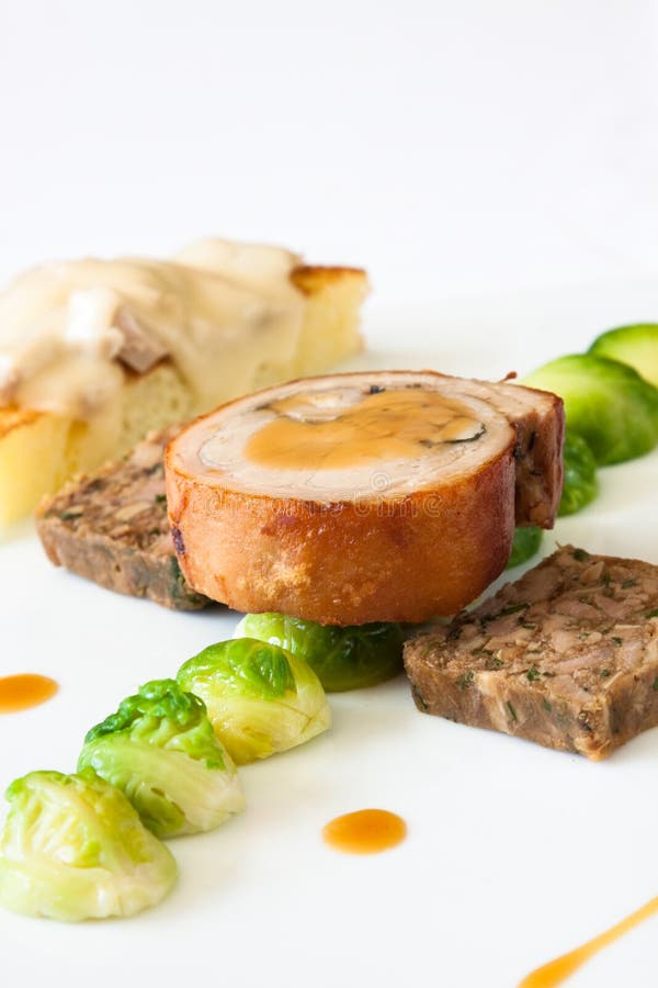 Suckling Pig Steak stock image. Image of vegetarian, main - 9560717