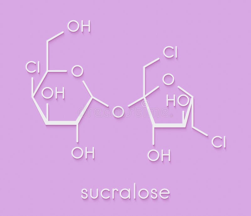 Sucralose Artificial Sweetener Molecule. Used As Sugar Substitute ...