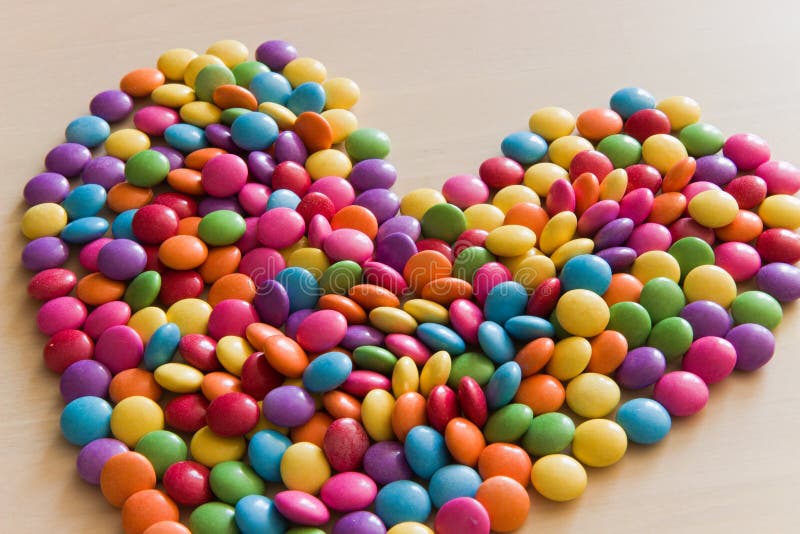 Sucrerie De Sucre En Forme De Coeur Photo stock - Image du malsain ...