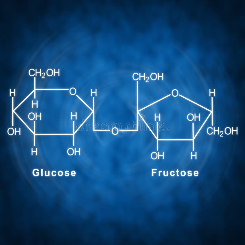 Sucrose Structural Chemical Formula Stock Illustration - Illustration ...