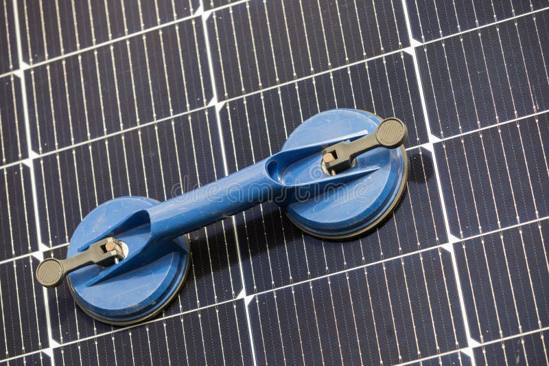 Suction Cup for Attaching Photovoltaic Panels. Photovoltaic Panel ...