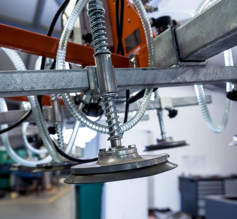 Suction Cups Equipment for Transporting Large Sheets of Metal Stock ...