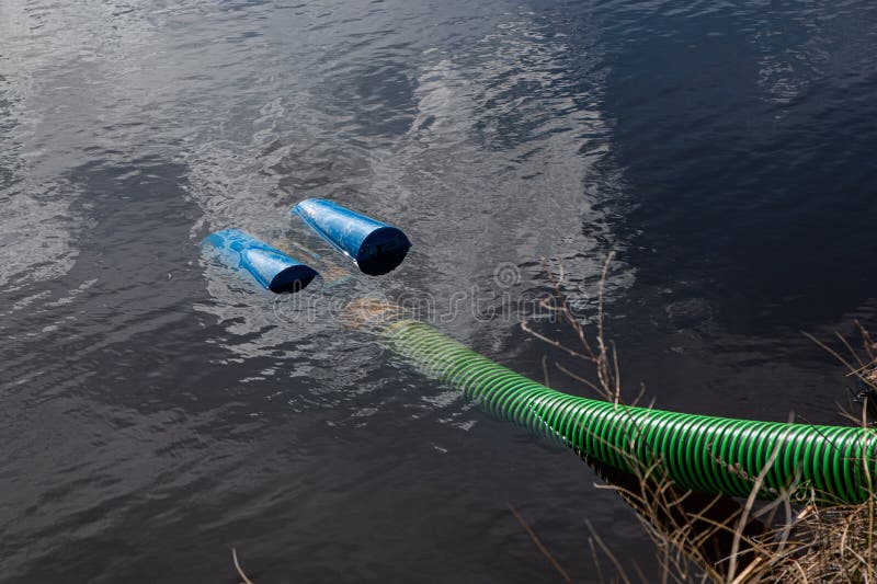 Suction Hose for Water Pump Stock Photo - Image of flood, area: 275084020