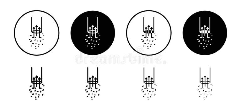 Suction Process Vector Icon Set Collection. Suction Process Outline ...