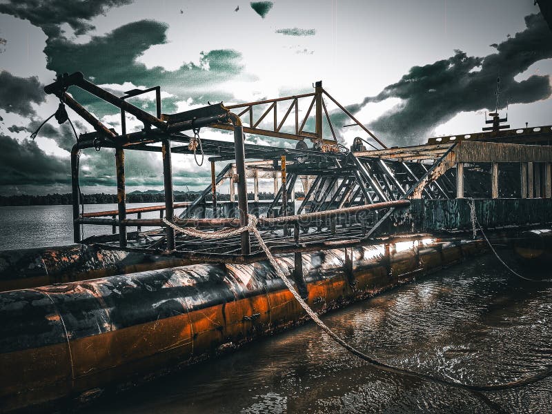 The Suction Vessel is Damaged and No Longer Operational Stock Image ...