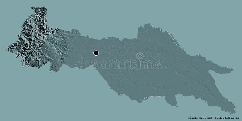 Sucumbios, Province of Ecuador, on Solid. Administrative Stock ...