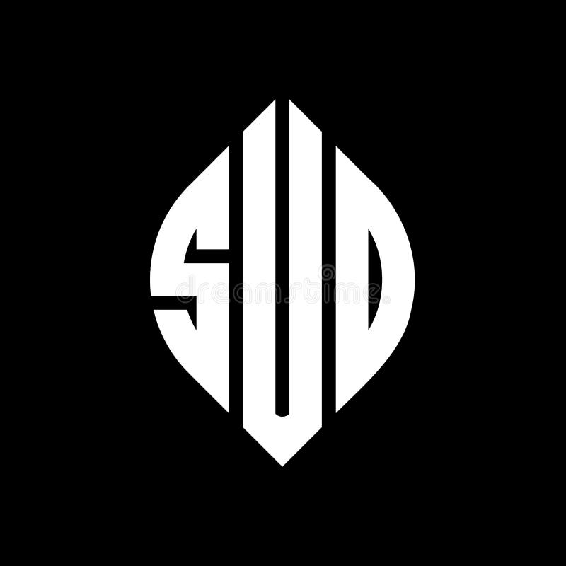 SUD Circle Letter Logo Design with Circle and Ellipse Shape. SUD ...