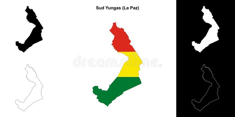 Yungas Outline Map Stock Illustrations – 2 Yungas Outline Map Stock ...