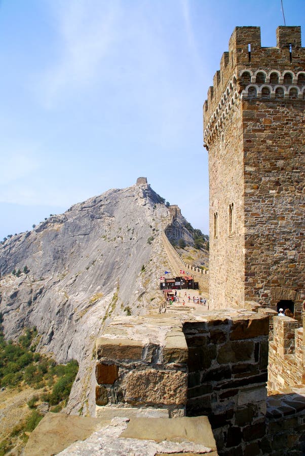 Sudak fortress in Crimea stock photo. Image of mosque - 8261672
