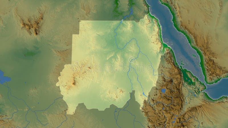 sudan physical map