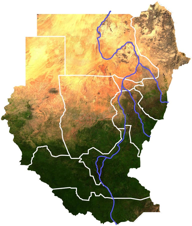 Sudan Topographic Map