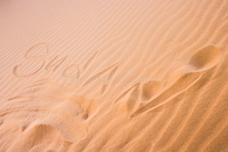`Sudan` written in sand. stock image. Image of desert - 87284189