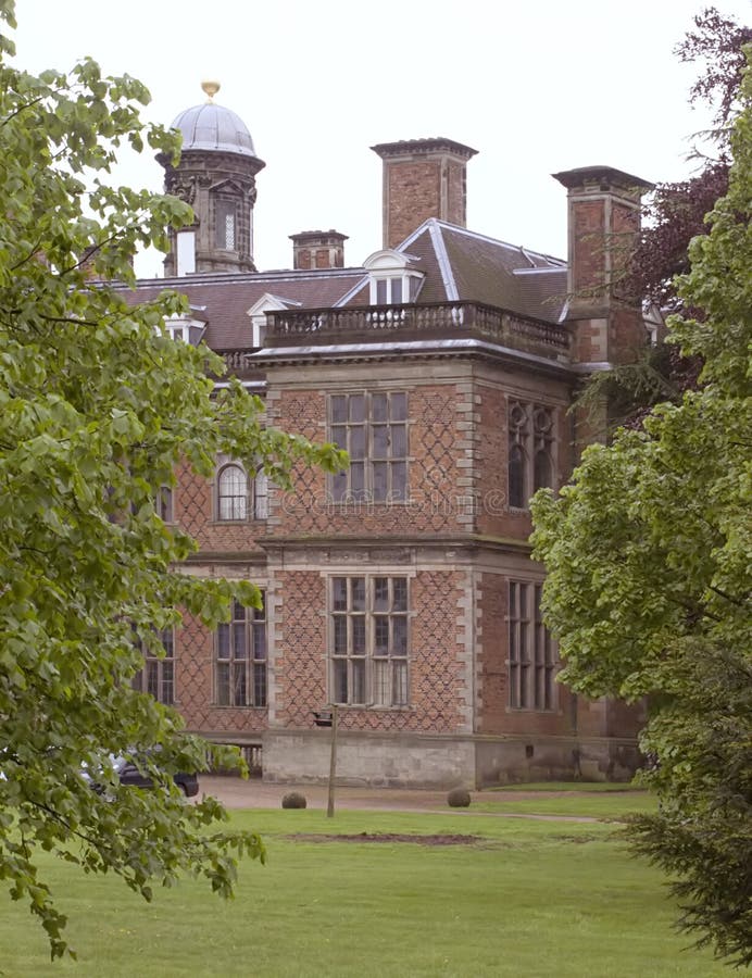 Sudbury Hall (through the Trees) Stock Photo - Image of estate, large ...