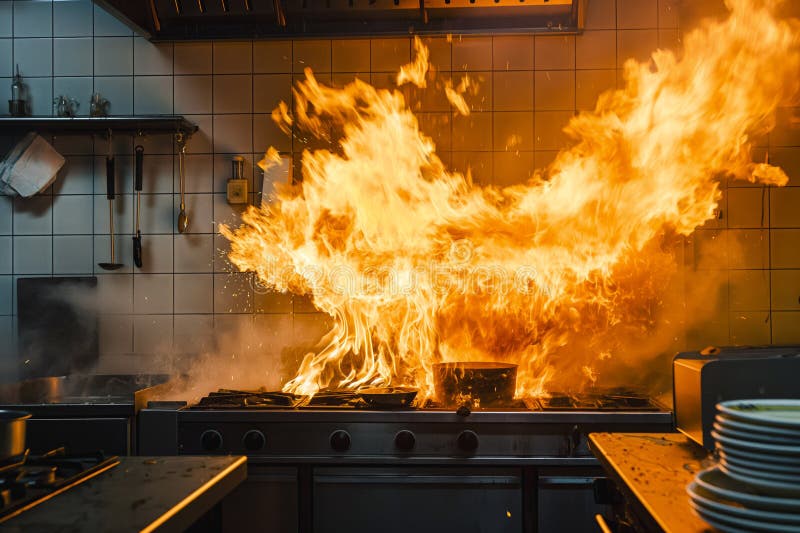 Sudden Accident in the Kitchen Leads To a Fire Outbreak, Causing Chaos ...