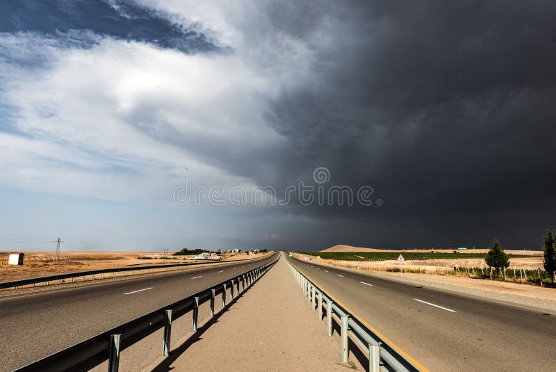 Sudden Change of Weather, Tornado Approaching Stock Image - Image of ...