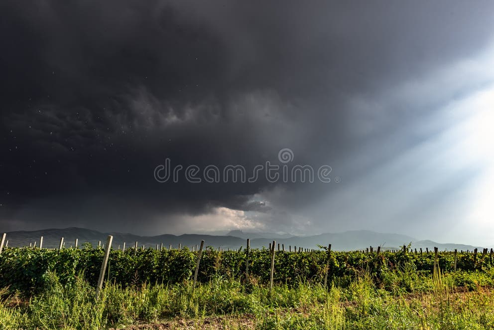 Sudden Change of Weather, Tornado Coming Stock Photo - Image of land ...