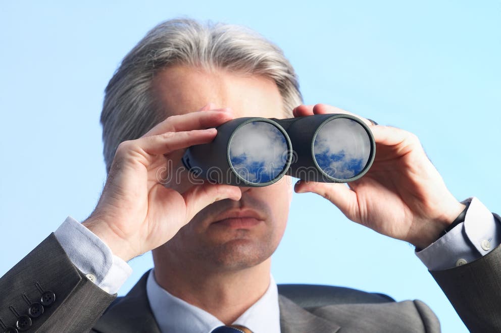 Suddenly All Things are Near! Stock Photo - Image of binocular ...