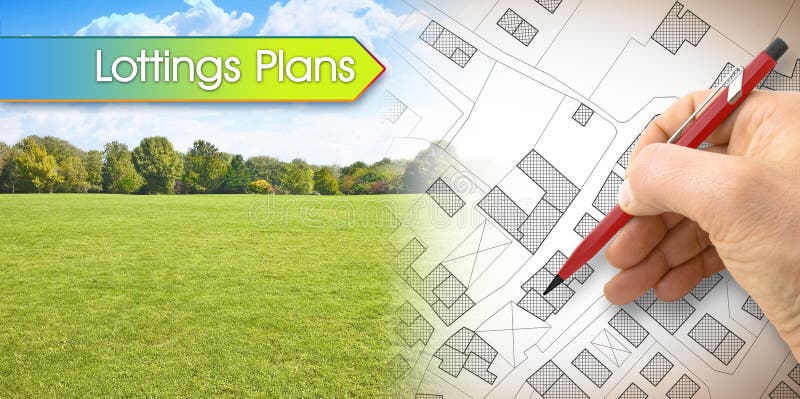 Suddivision Urban Plan, Lottings Plans Concept with Architect Drawing ...