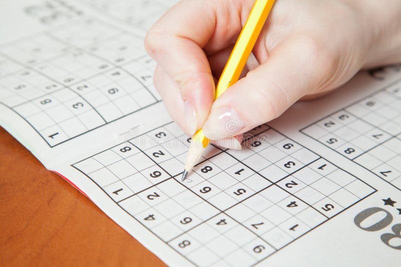 Sudoku stock image. Image of enigma, solve, maze, hobby - 489683