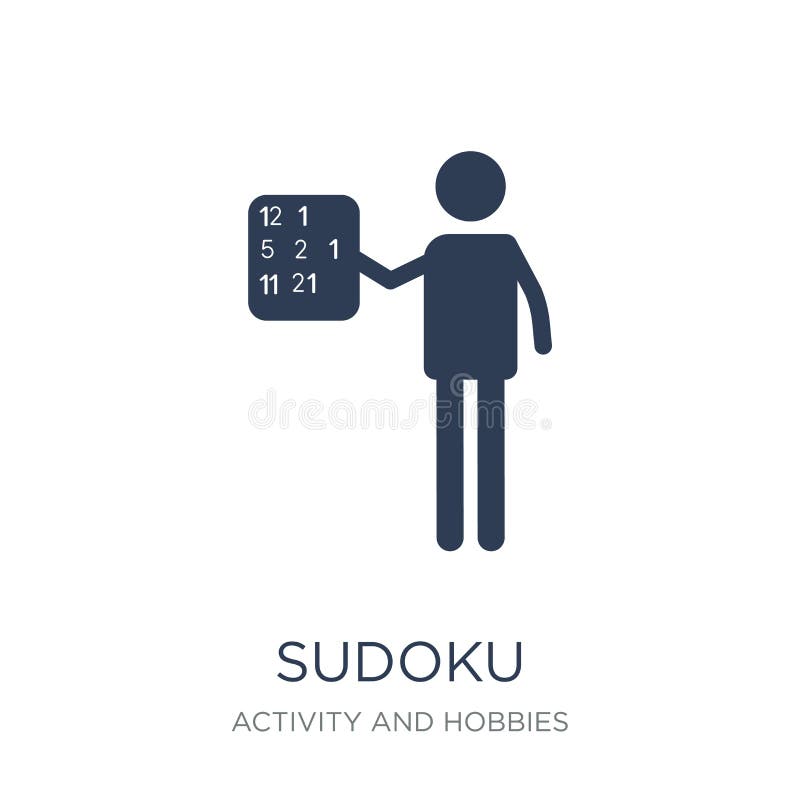 Sudoku Icon Vector Sign and Symbol Isolated on White Background Stock ...