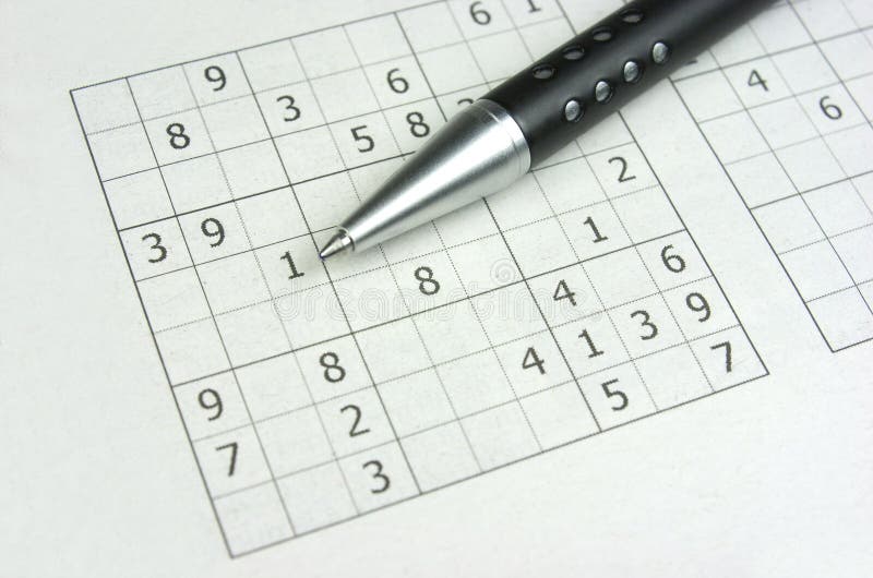 Sudoku stock photo. Image of play, grid, challenge, addictive - 33728088