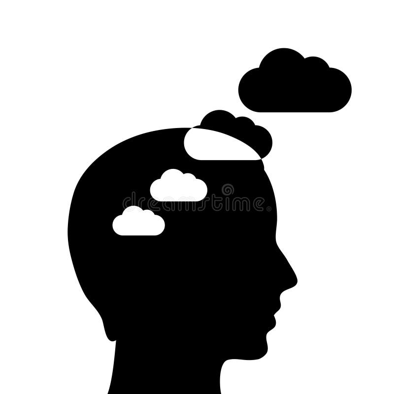 Sueño del icono ilustración del vector. Ilustración de persona - 49116641