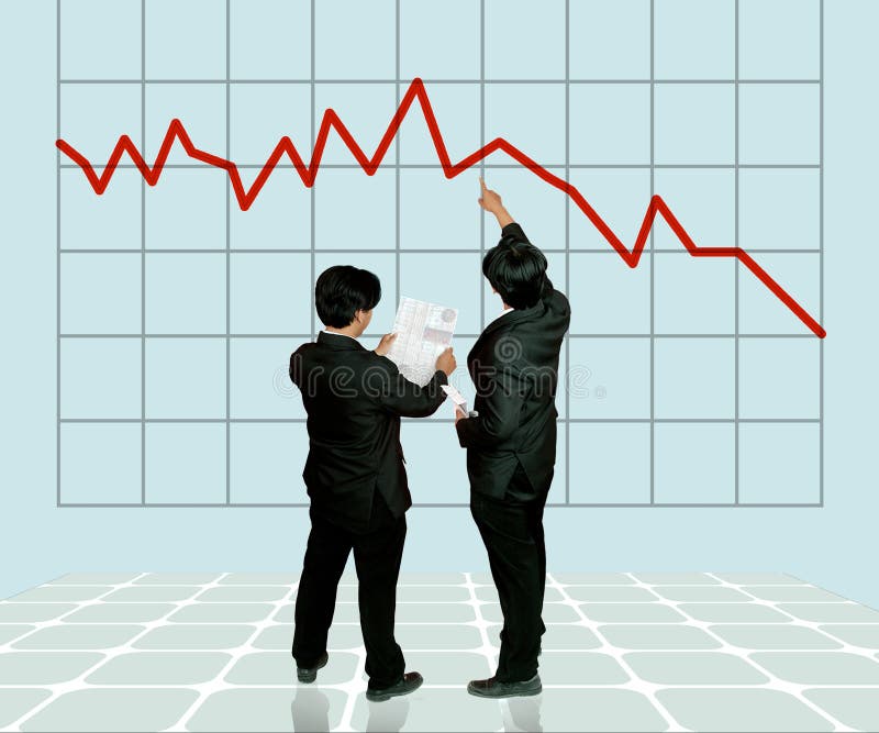 Suffer a financial loss stock illustration. Illustration of dimensional ...