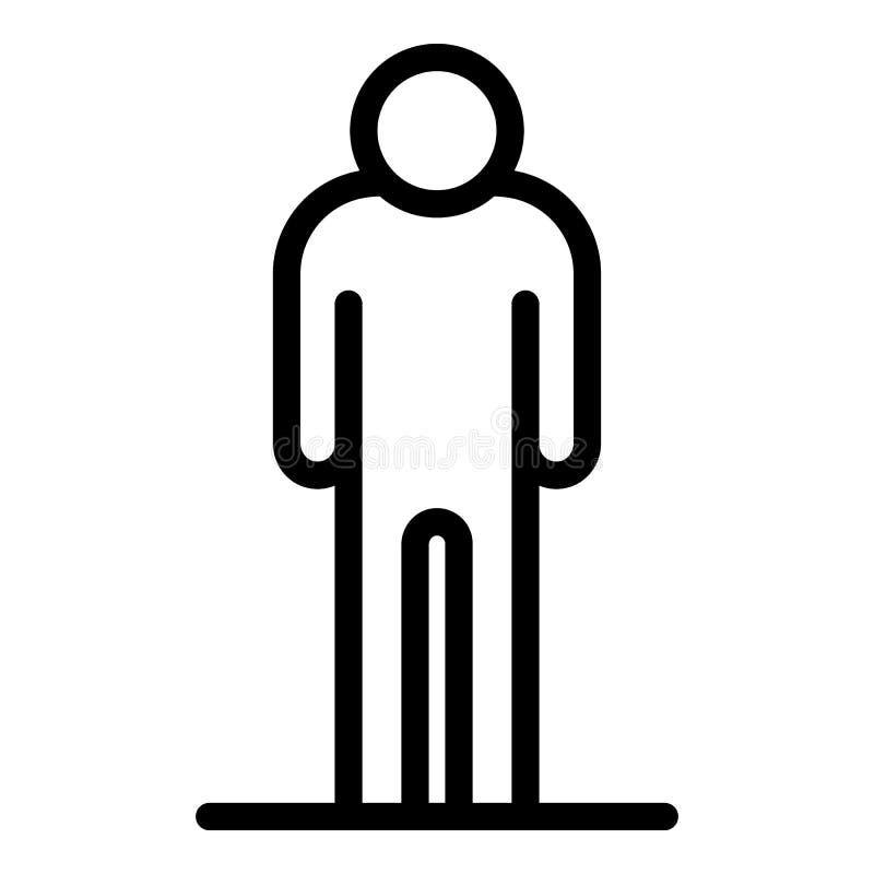 Suffer Sad Man Icon, Outline Style Stock Vector - Illustration of ...