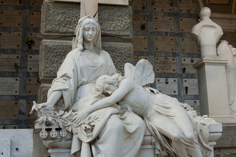 Suffering angel stock image. Image of architecture, holy - 234110815