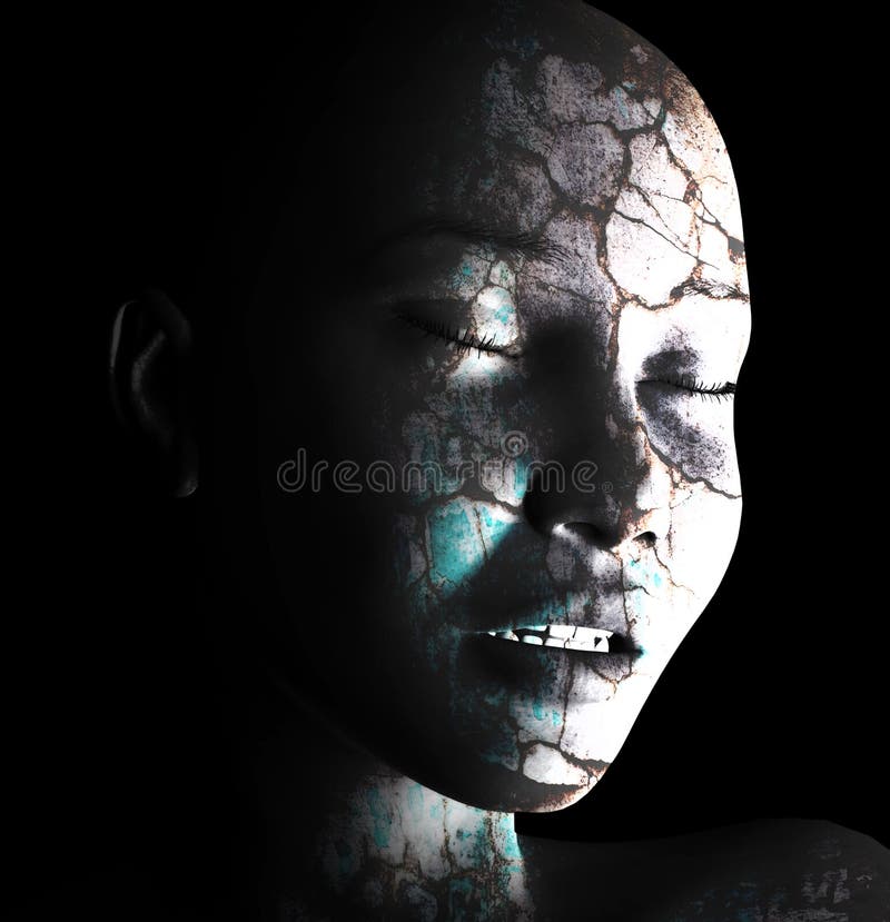 Corpse Painting stock illustration. Illustration of artwork - 1760447