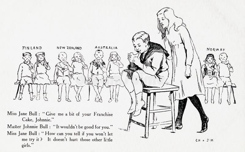 Suffrage colouring images stock image. Image of presentation - 222293557