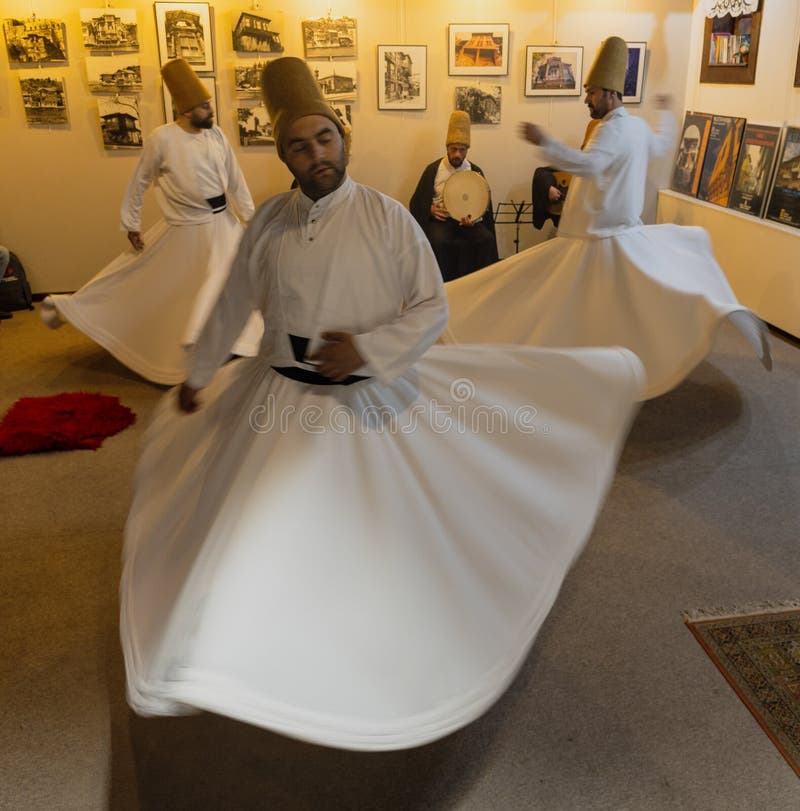 Istanbul, Turkey - April 29, 2022 - Whirling Dervish Practicioners ...