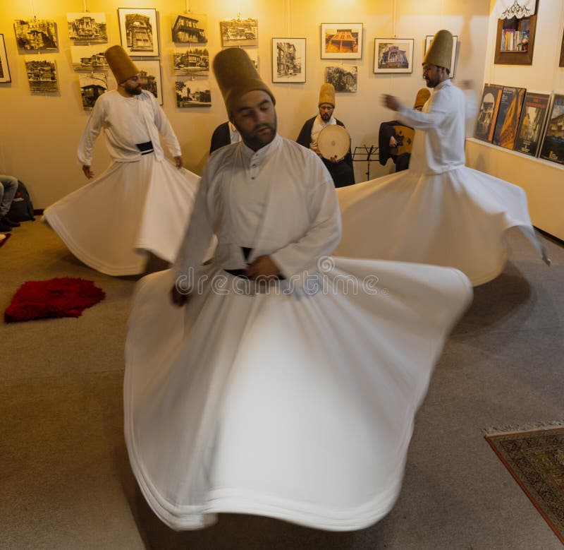 Istanbul, Turkey - April 29, 2022 - Whirling Dervish Practicioners ...
