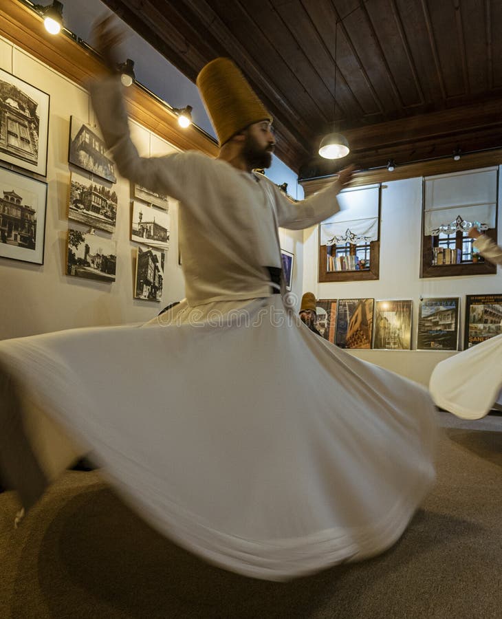 Istanbul, Turkey - April 29, 2022 - Whirling Dervish Practicioners ...