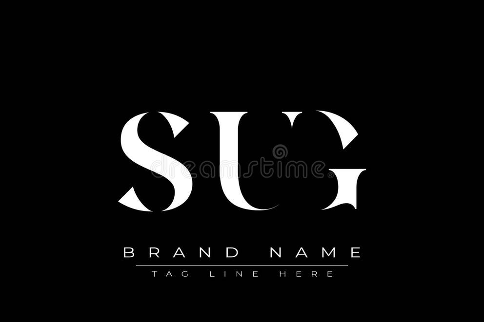 SUG Abstract Letter Logo Design Stock Vector - Illustration of font ...