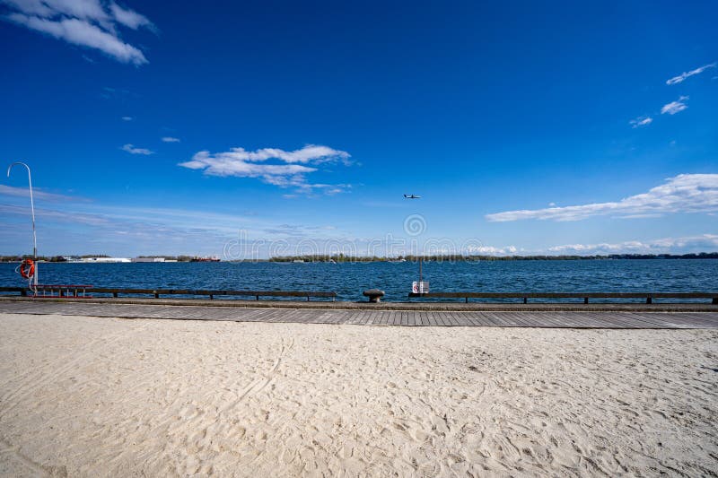 Sugar Beach is an Urban Beach Park in Toronto Stock Photo - Image of ...