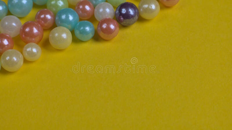 Sugar Candy Orbs on a Yellow Background Stock Photo - Image of design ...