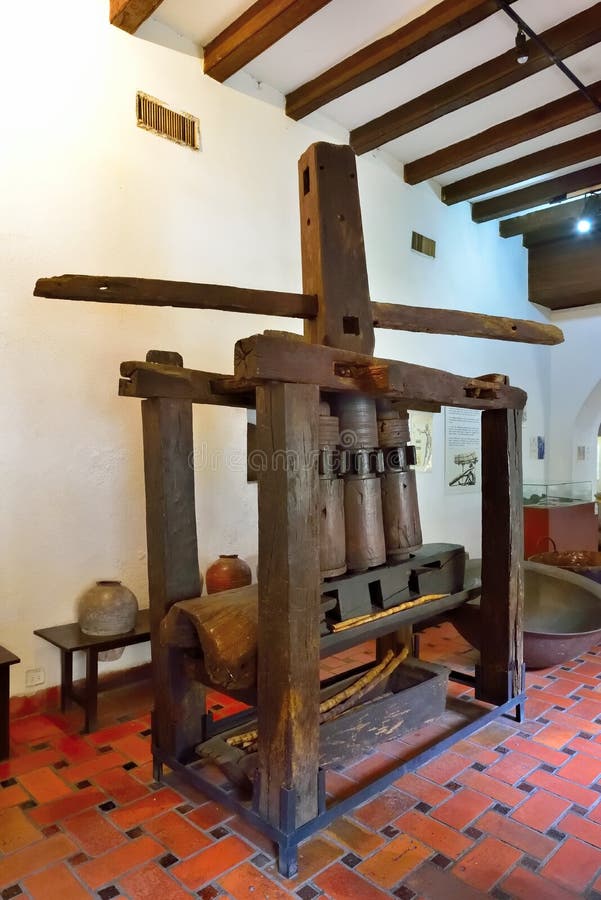 Sugar cane grinder stock image. Image of worker, slave - 57824357